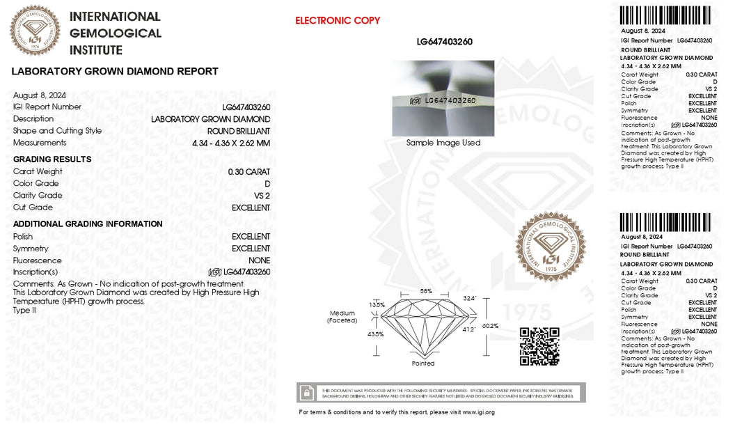 DIAMANTES IGI – SIRIUS GEMS